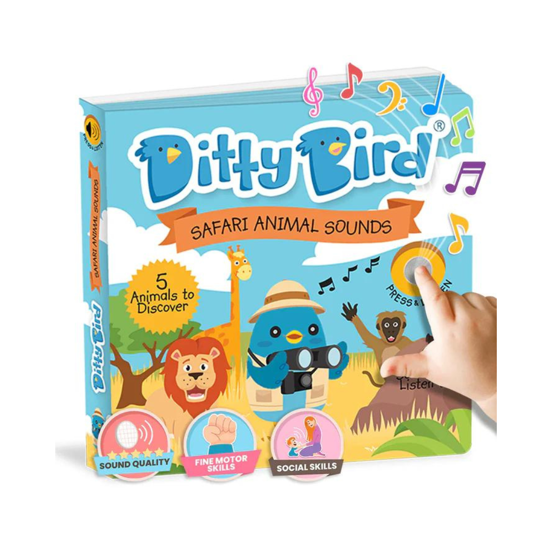 Libro Interactivo Musical - Safari Animal Sounds – Mamás Mateas