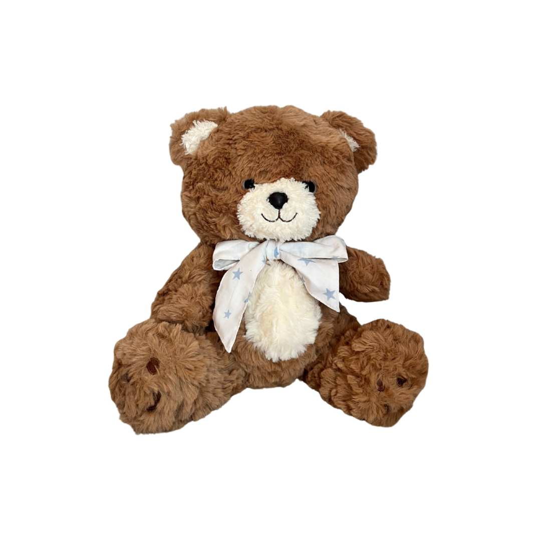 Peluche Oso - Café - Cinta Niño | Algodones – Mamás Mateas